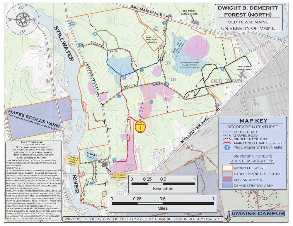 DeMeritt University Forest - North - Maine Trail Finder